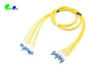 China 12F breakout  2.0mm LC UPC to LC UPC Fiber Optic Patch Cable  SM 9 /125 Yellow LSZH for Vertical wiring between floors for sale