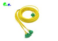 China 24Fibers Pre-terminated LC APC To LC APC Fiber Optic Patch Cables OS2 G652D 9 / 125μM Bunch Fanout For Vertical cabling for sale