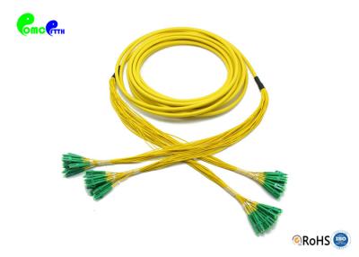 China 24Fibers Pre-terminated LC APC To LC APC Fiber Optic Patch Cables OS2 G652D 9 / 125μM Bunch Fanout For Vertical cabling for sale