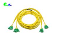 China 24Fibers Pre-terminated LC APC To LC APC Fiber Optic Patch Cables OS2 G652D 9 / 125μM Bunch Fanout For Vertical cabling for sale