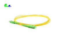 China 2.0mm G657A Simplex Fiber SC APC to SC APC Optical Patch Cord LSZH With Yellow Color for sale