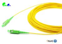 China 2.0mm G657A Simplex Fiber SC APC to SC APC Optical Patch Cord LSZH With Yellow Color for sale