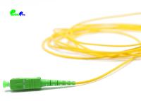 China 2.0mm G657A Simplex Fiber SC APC to SC APC Optical Patch Cord LSZH With Yellow Color for sale
