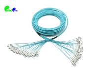 China OM3 24F Fiber Optic Cable Patch Cord SC - SC  50 / 125μm OM3 aqua LSZH Breakout 2.0mm Tails for sale