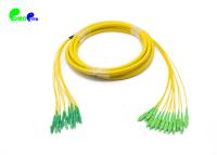 China 12cores Pre-terminated Fiber Patch Cable  LC APC - SC APC LSZH SM with Fanout 2.0mm Tails LSZH for sale