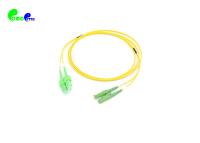 China Fiber optic Patch Cable SC APC - E2000 APC OS2 9 / 125 Duplex 2.0mm 3m LSZH IEC Grade B1 quality level for sale