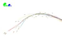 China OM3 24F pre-terminated  LC - LC  Fiber Optic Patch Cable 50 / 125μm LSZH  With fanout 0.9mm tail in staggered length for sale