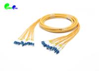 China 24 Cores Pre-terminated patch cable LC / UPC- LC / UPC SM G657A1 9 / 125 with Fanout 2.0mm tail for sale