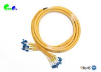China 24 Cores Pre-terminated patch cable LC / UPC- LC / UPC SM G657A1 9 / 125 with Fanout 2.0mm tail for sale