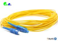 China Simplex 9 / 125μm 2.0mm SC UPC LSZH OS2 G657A1 Fiber Optic Patch Cord for sale