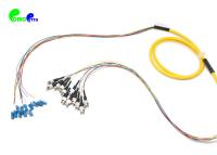 China 24F 0.9mm Pre-terminated cable ST UPC - LC UPC 9/125μm Single Mode Mini Breakout Fibre Optic Patch Cable for sale