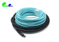 China OM3 24F Pre-terminted cable LC UPC - LC UPC OM3 50 /125um Mini Breakout Optical Patch Cord With Protect Tube for sale