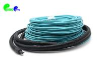 China OM3 24F Pre-terminted cable LC UPC - LC UPC OM3 50 /125um Mini Breakout Optical Patch Cord With Protect Tube for sale