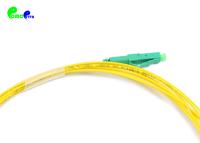 China 1.2mm Simplex 9 / 125μm LC APC - SC APC Fiber Optic Patch Cord OS2 G652D LSZH Yellow for sale