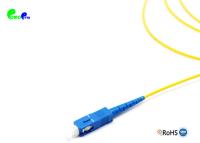 China 9 /125μm Simplex 10M 2.0mm SC UPC - SC UPC Fibre Optic Patch Cable G657A1 LSZH Yellow For CATV And CCTC Application for sale