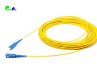 China 9 /125μm Simplex 10M 2.0mm SC UPC - SC UPC Fibre Optic Patch Cable G657A1 LSZH Yellow For CATV And CCTC Application for sale