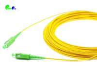 China IEC Grade B SC APC 9 / 125μm Simplex 2.0mm Fiber Optic Patch Cord 10M G657A2 LSZH Yellow for sale