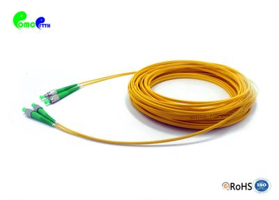 China Single Mode Duplex 2.0mm FC APC - FC APC 10 Meters Fiber Optic Patch Cable OS2 G657D Stable Low Vibration for sale