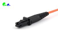 China OM2 5M 50 / 125μm 2.0mm SX MTRJ Female - MTRJ Female Fiber Optic Patch Cable With PVC Orange Jacket for sale