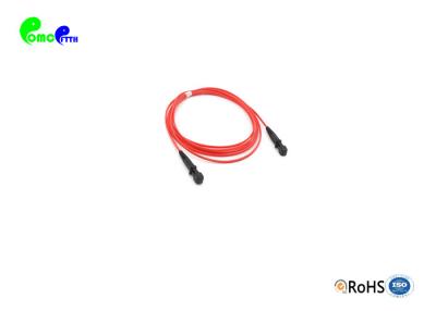 China OM2 5M 50 / 125μm 2.0mm SX MTRJ Female - MTRJ Female Fiber Optic Patch Cable With PVC Orange Jacket for sale