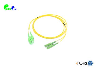 China 9 / 125μm Duplex 2.0mm E2000 APC - SC APC Fiber Optic Patch Cord OS2 G652D 3 Meters LSZH for sale
