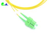 China 9 / 125μm Duplex 2.0mm E2000 APC - SC APC Fiber Optic Patch Cord OS2 G652D 3 Meters LSZH for sale