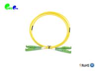 China E2000 APC - E2000 APC Optical Patch Cord OS2 G657A2 9 / 125μm 2.0mm Duplex LSZH Yellow Cable for sale