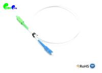 China SC APC - SC UPC Fiber Optic Patch Cables Simplex 3.0mm 1m  OS2 G657B3 white LSZH Jacket for FTTH Drop cabling for sale