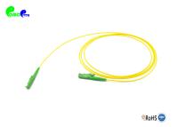 China China Made E2000 APC Fiber Optic Patch Cord 9 / 125μm Simplex  2.0mm  OS2 G657D 1M LSZH Yellow for sale