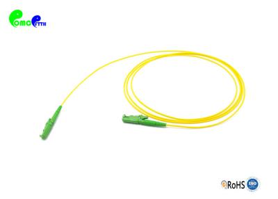 China China Made E2000 APC Fiber Optic Patch Cord 9 / 125μm Simplex  2.0mm  OS2 G657D 1M LSZH Yellow for sale