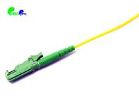 China China Made E2000 APC Fiber Optic Patch Cord 9 / 125μm Simplex  2.0mm  OS2 G657D 1M LSZH Yellow for sale