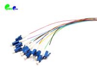 China LC SM Fiber pigtail set 12F 12Colors-Coded 900μm 1.5M LSZH 12pcs a set Easy to strip IEC Grade B for sale