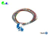 China LC SM Fiber pigtail set 12F 12Colors-Coded 900μm 1.5M LSZH 12pcs a set Easy to strip IEC Grade B for sale