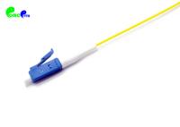 China 900um Simplex LC UPC Optical Fiber Pigtail Loose buffer easy to strip With 2M LSZH Yellow for sale