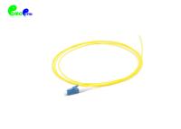 China 900um Simplex LC UPC Optical Fiber Pigtail Loose buffer easy to strip With 2M LSZH Yellow for sale
