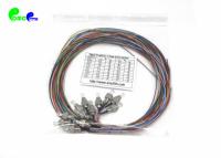 China 12 Colors 12F FC UPC Fiber Optic Pigtail SM 9 / 125 G657A1 900um 2m Loose buffer Easy To Strip for sale