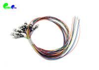 China 12 Colors 12F FC UPC Fiber Optic Pigtail SM 9 / 125 G657A1 900um 2m Loose buffer Easy To Strip for sale