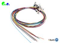 China 12 Colors 12F FC UPC Fiber Optic Pigtail SM 9 / 125 G657A1 900um 2m Loose buffer Easy To Strip for sale