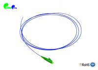 China LC APC 900um Fiber Optic Pigtail G657A1 9 / 125μm Simplex 2m Loose bufffer LSZH , 900um and 250um came colored for sale