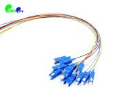 China 12F Pre - terminated 900μm Fiber Optic Pigtail SC UPC G657A1 9 / 125μm Cable Fanout 0.9mm Tail 3M for sale