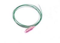 China Green Fiber Optic Pigtail OM2 SC PC 50 / 125μm Simplex Tight buffer 900um Cable LSZH for sale