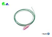 China Green Fiber Optic Pigtail OM2 SC PC 50 / 125μm Simplex Tight buffer 900um Cable LSZH for sale