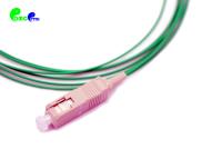 China Green Fiber Optic Pigtail OM2 SC PC 50 / 125μm Simplex Tight buffer 900um Cable LSZH for sale