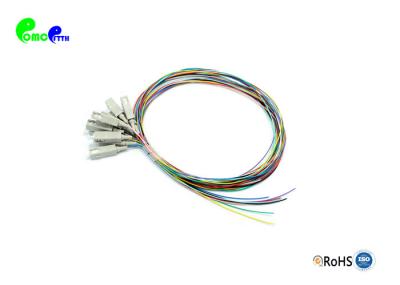 China 12pcs 12 Colors SC PC Optical Fiber Pigtail set OM2 50 / 125μm 0.9mm 2M LSZH Loose buffer easy to strip LSZH for sale