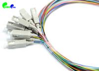 China 12pcs 12 Colors SC PC Optical Fiber Pigtail set OM2 50 / 125μm 0.9mm 2M LSZH Loose buffer easy to strip LSZH for sale