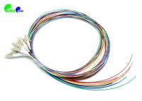 China 12 Colors 12F LC PC Fibre Optic Pigtail 0.9mm OM2 50 / 125μm 1.5m 900μm Loose buffer easy to strip for sale