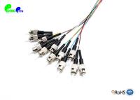 China 12F 12 Color 0.9mm Single Mode ST UPC Optical Fiber Pigtail 900μm With Good Reliability Crush Resistance for sale