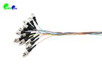 China 12F 12 Color 0.9mm Single Mode ST UPC Optical Fiber Pigtail 900μm With Good Reliability Crush Resistance for sale
