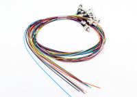 China 12 Fiber 0.9mm 12 Color 9 / 125μm FC UPC Optical Fiber Pigtail OS2 G657A1 900μm With 2M LSZH Yellow Tight Buffer for sale