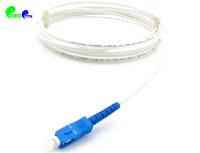 China FTTH Drop cable Pigtail Simplex SC UPC 9 / 125μm 2.0mm With OS2 G65A1 White LSZH Jacket For FTTH project for sale